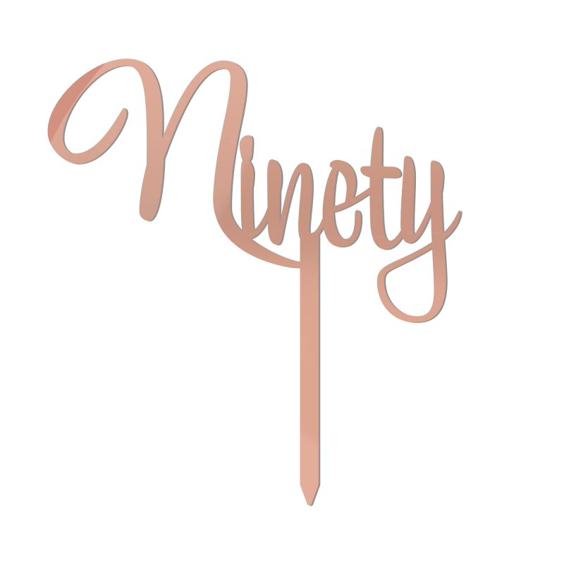 Sweet Cartel - Written Number Cake Topper - Ninety - Two Colour Options ...