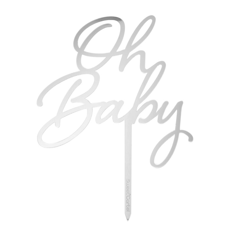 Sweet Cartel - Written Cake Topper - Oh Baby | ByCM Products