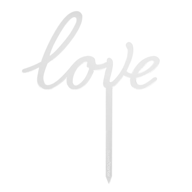 Sweet Cartel - Written Cake Topper - Cursive Love - Three Colour ...