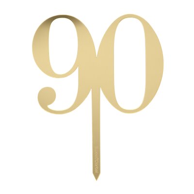 Sweet Cartel - Double Number Cake Topper - 90 - Three Colour Options ...